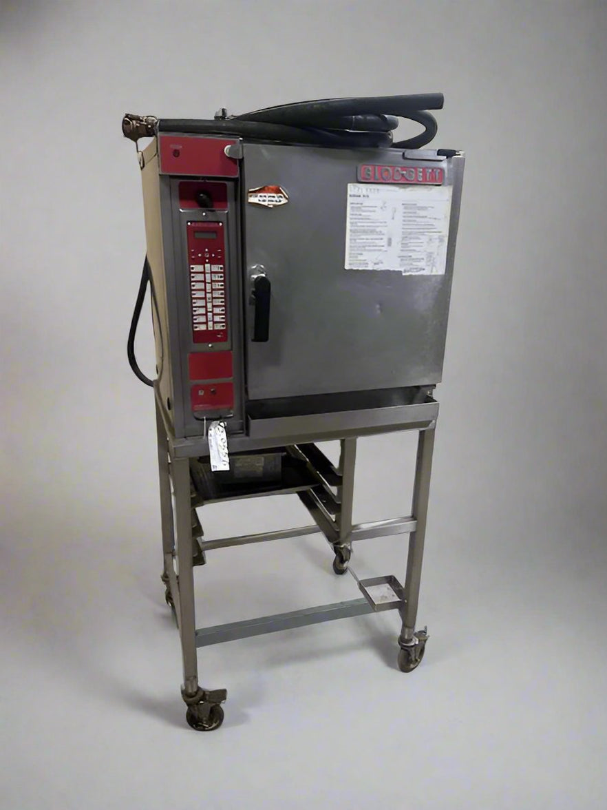BLODGETT 5 PAN XCEL ELECTRIC OVEN STEAMER ON STAND EXTRA HOST AND CONT ...