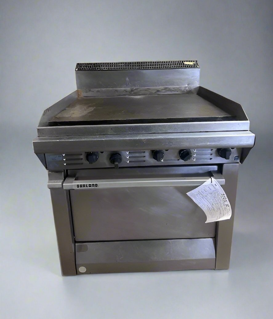 GARLAND M48R STAINLESS STEEL COMMERCIAL GRIDDLE/GRILL WITH STANDARD OV ...