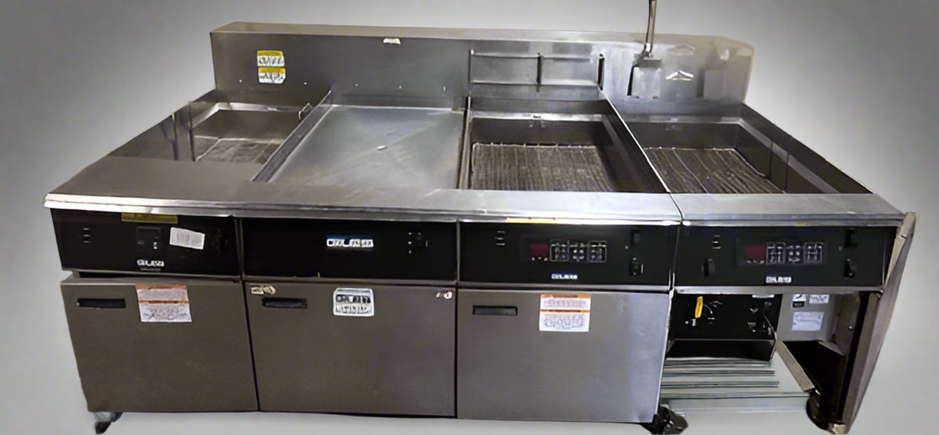 GILES 3 BAY ELECTRIC FRYER WITH AUTO LIFT AND DUMPSTER DIGITAL CONTROL ...