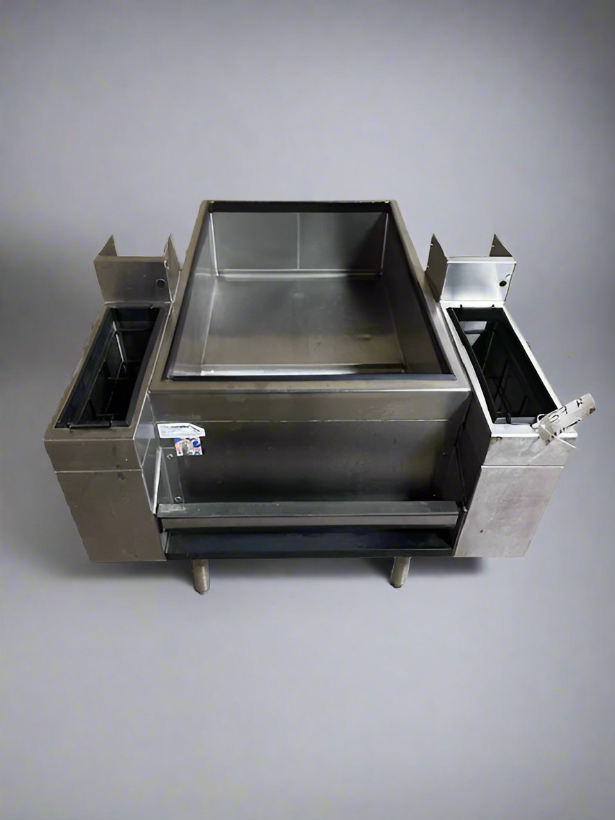 GLASTENDER COLD PLATE ICE BIN BARTENDER STATION WITH SPEED RAIL ...