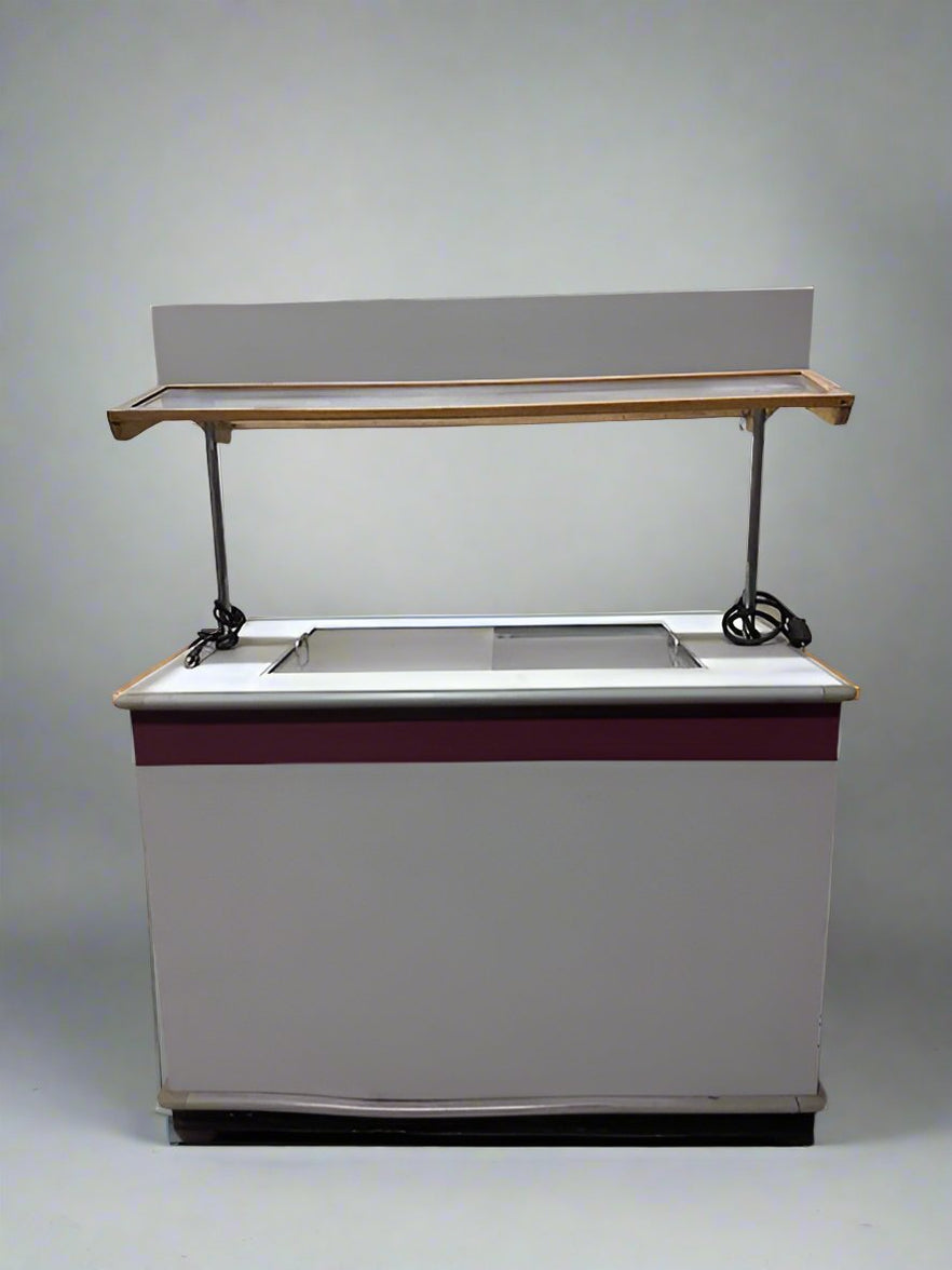 H.D. COMMERCIAL LIGHTED SELF-SERVE ICE-CREAM FREEZER BAR w/SNEEZE GUAR ...