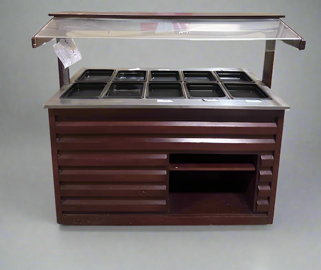 COMMERCIAL REFRIGERATED LIGHTED COLD OLIVE/SALAD BUFFET BAR STATION ...
