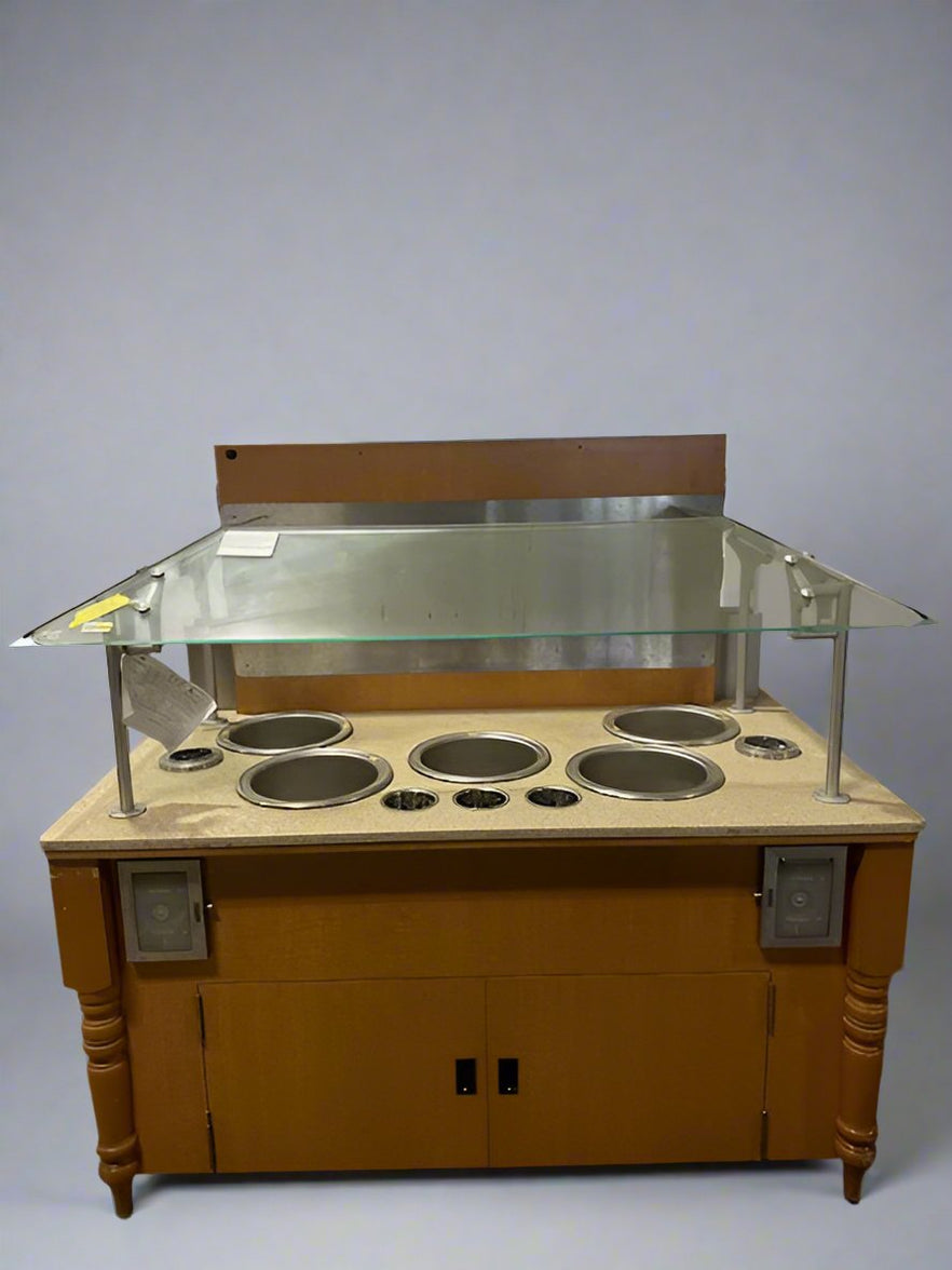 "AMTEKCO" HIGH END COMMERCIAL LIGHTED HOT-SOUP SELF SERVE STATION w/SN ...