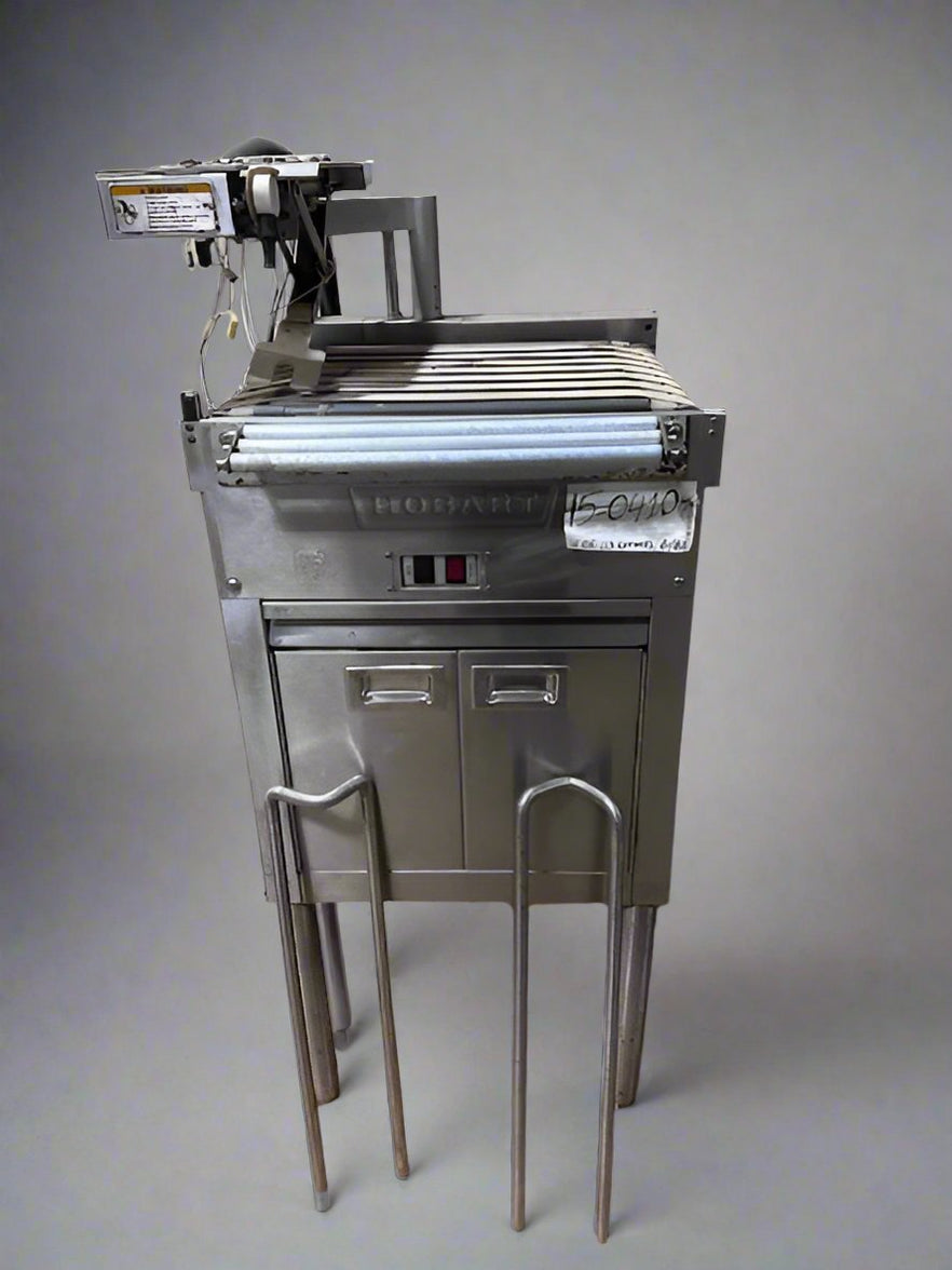 HOBART MEAT WRAPPING CONVEYOR MACHINE ON FREE STAND LABEL PRINTER PRES ...