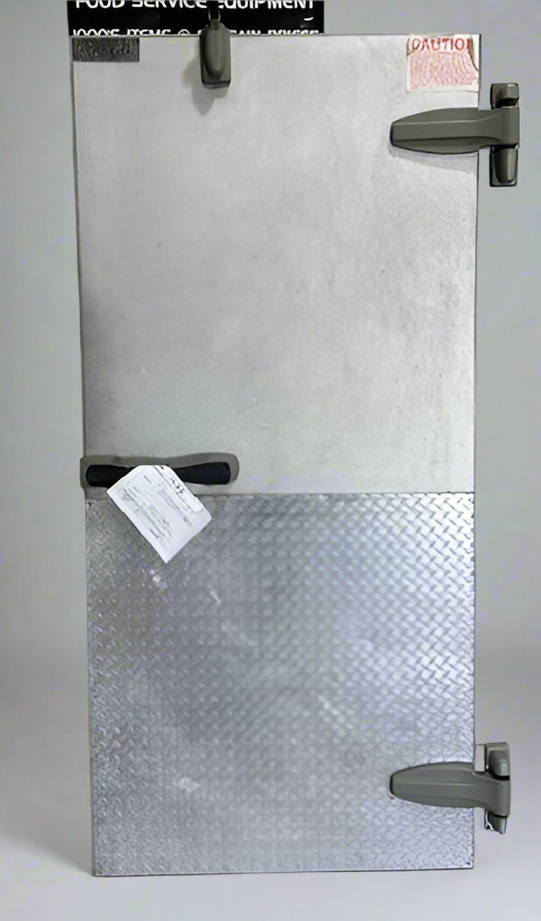 KOLPAK RIGHT SIDE OPEN FREEZER DOOR 2 HINGED WITH METAL KICK PLATE ...