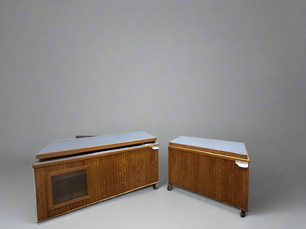 LOT OF 2*** HD COMMERCIAL (NSF) HOT & COLD BUFFET TABLES w/WOODEN ...