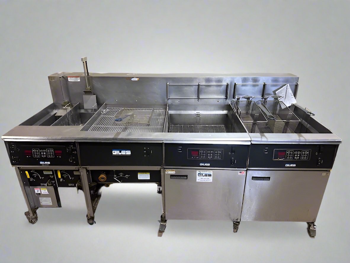 *MECHANIC SPECIAL* GILES EOF-24/EOF-10-10 ELECTRIC FRYER W/AUTOMATIC L ...