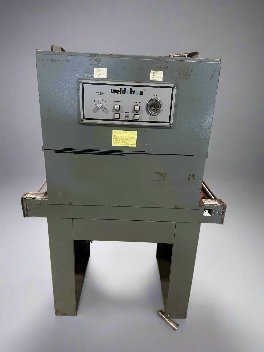WELDOTRON 7020 HEATED SHRINK TUNNEL CONVEYOR WRAP PACKAGE STATION ON C — Second Life-Equipment