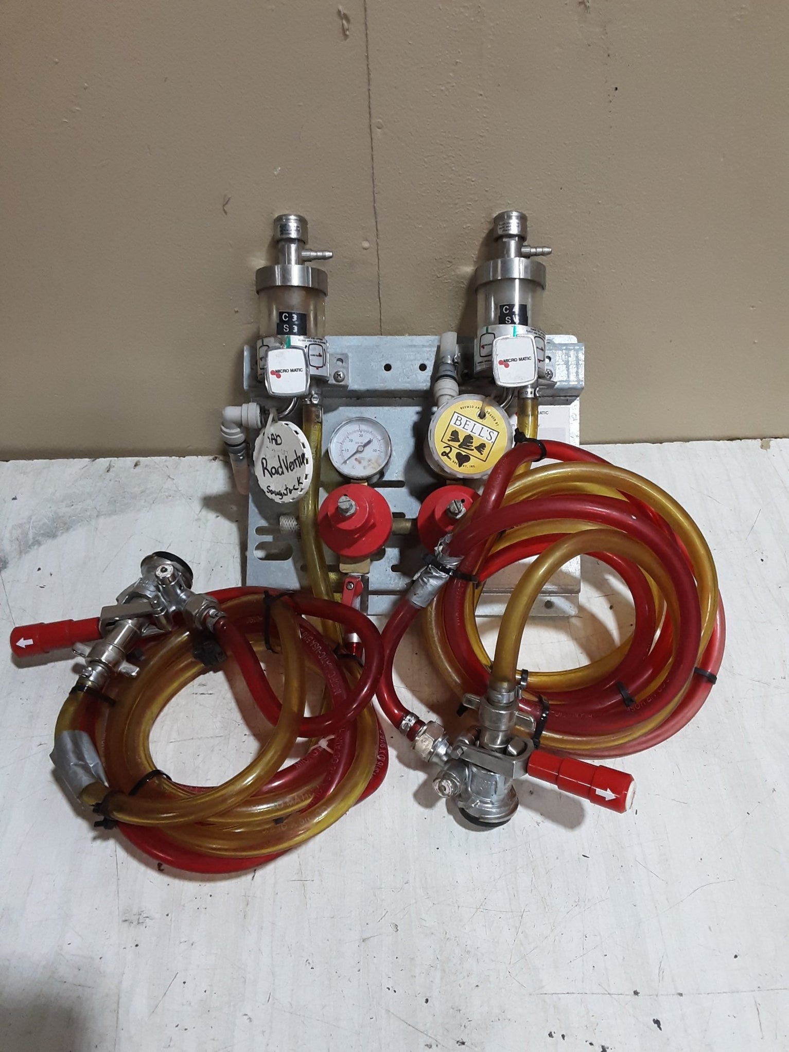 "MICRO MATIC" RPK 2-PP DUAL REGULATOR PRO-MAX PANEL KIT WITH KEY COUPL ...