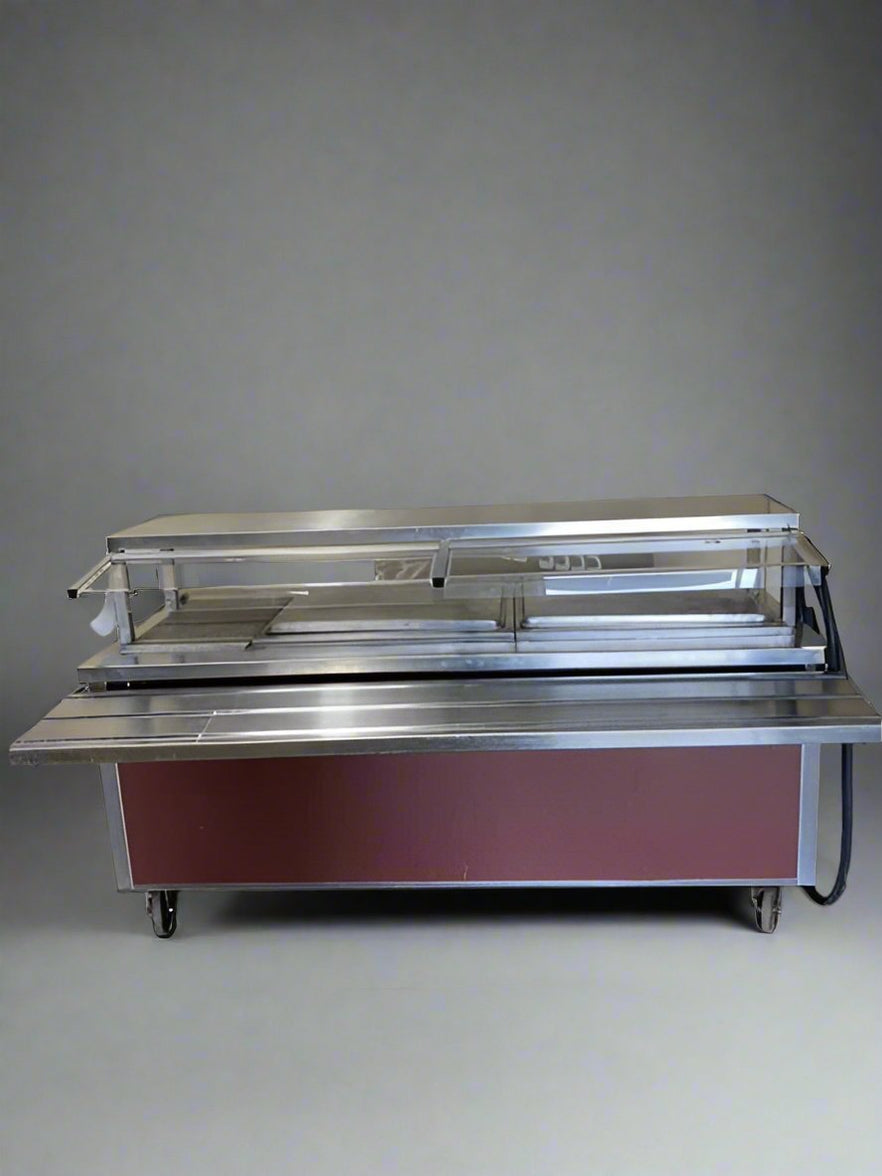"SHELLEY STEEL BY DELFIELD" HEATED BUFFET SERVING TYPE WITH 3 SINK WEL ...
