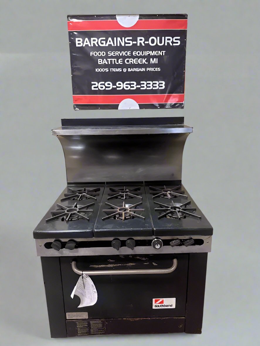 "SOUTHBEND" H.D COMMERCIAL 6 BURNERS STOVE WITH OVEN — Second Life ...