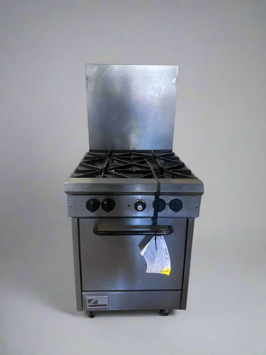 "SOUTHBEND X32-E"4 BURNER STOVE WITH GREASE CATCHER PAN & STORAGE ...