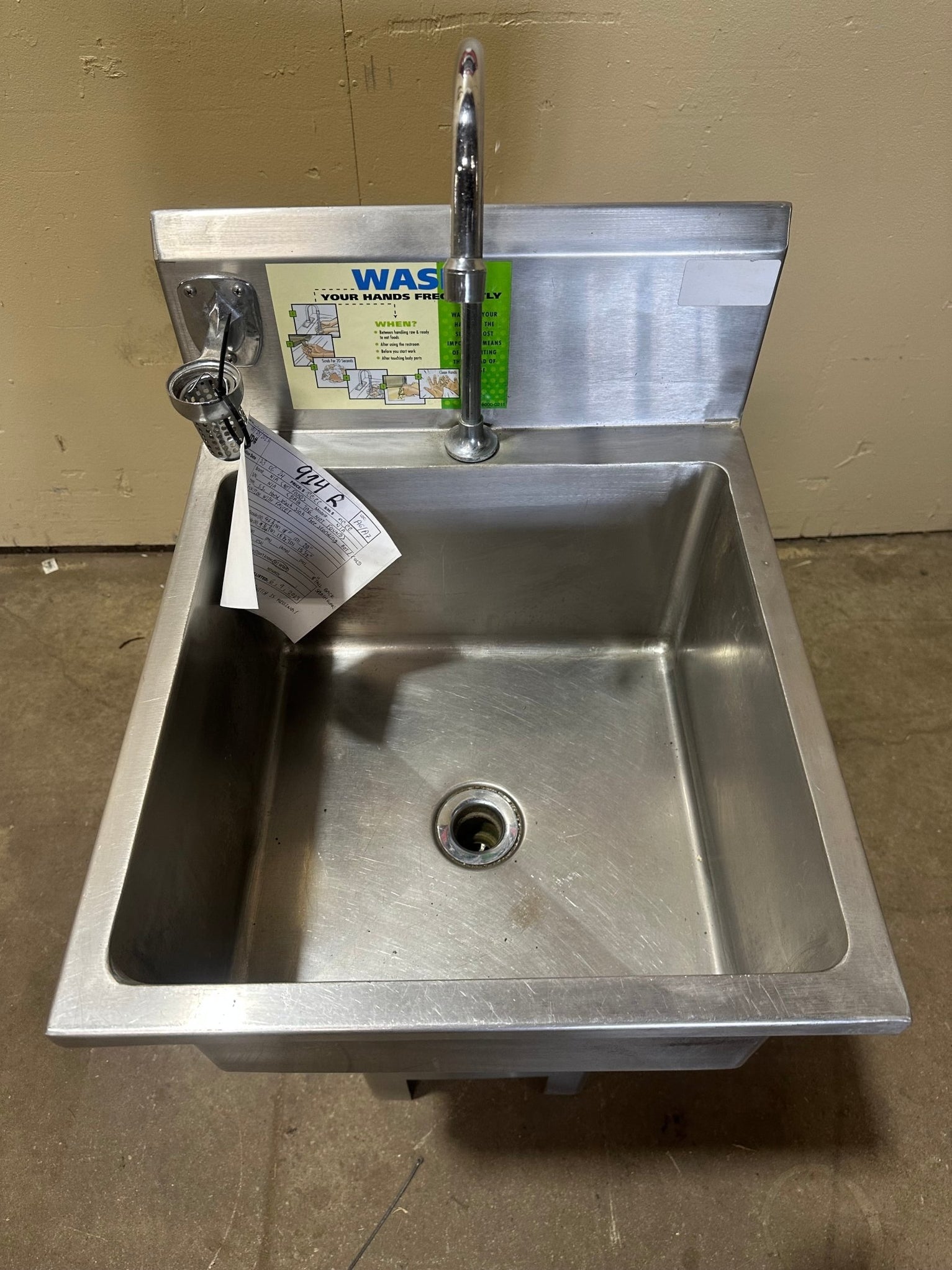 "STAINLESS STEEL HAND WASH SINK WITH HOT/COLD FUNCTION — Second Life ...