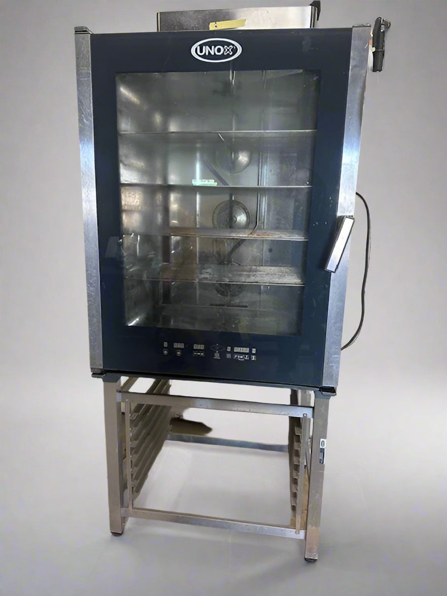 UNOX NAT GAS DIGITAL COMBI OVEN STEAMER ON STAND — Second Life-Equipment