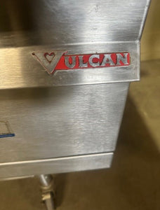 VULCAN NATURAL GAS GRIDDLE WITH SIDE AREA ON STAND WITH CASTERS MODEL ...