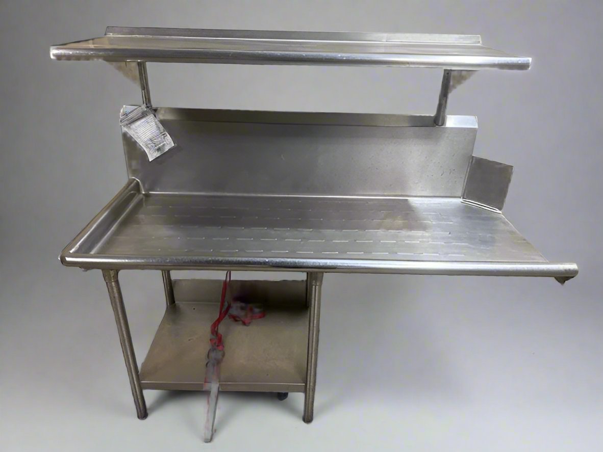 WASSERSTROM & SONS STAINLESS STEEL CLEAN DISH TABLE WITH UNDER SHELF T ...